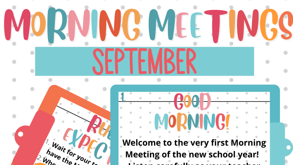 September Morning Meetings – TeachersTrading.com