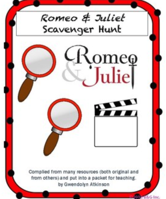 Romeo & Juliet Introduction Scavenger Hunt – TeachersTrading.com