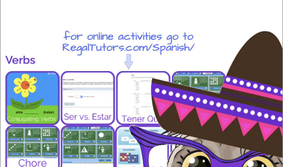 Spanish Present Tense Verb Practice (¡En epsañol! Level 1 ...