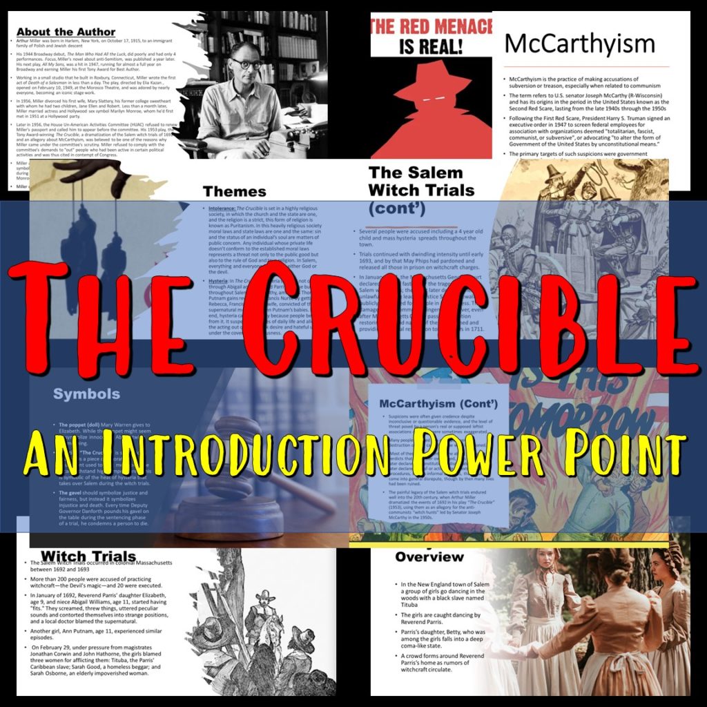 The Crucible Introduction Power point – TeachersTrading.com