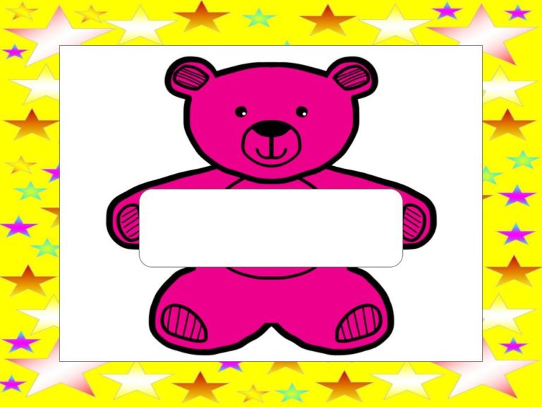 Teddy Bear Student Name Cards/Labels – TeachersTrading.com