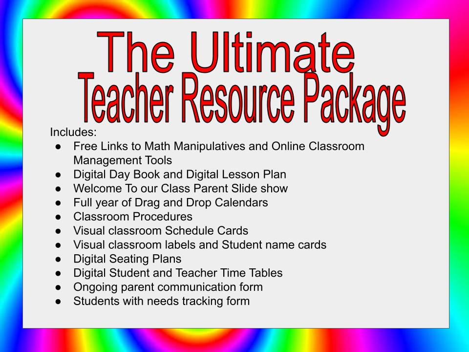 The Ultimate Teacher Resource Package – TeachersTrading.com