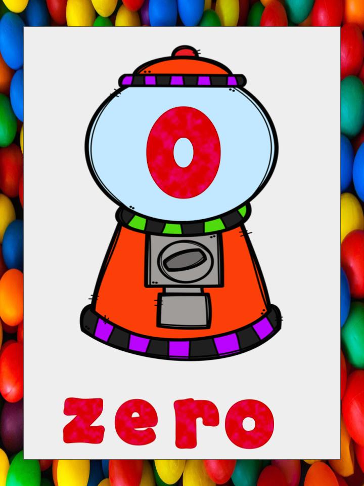 Bubble Gum Number Words Posters – TeachersTrading.com